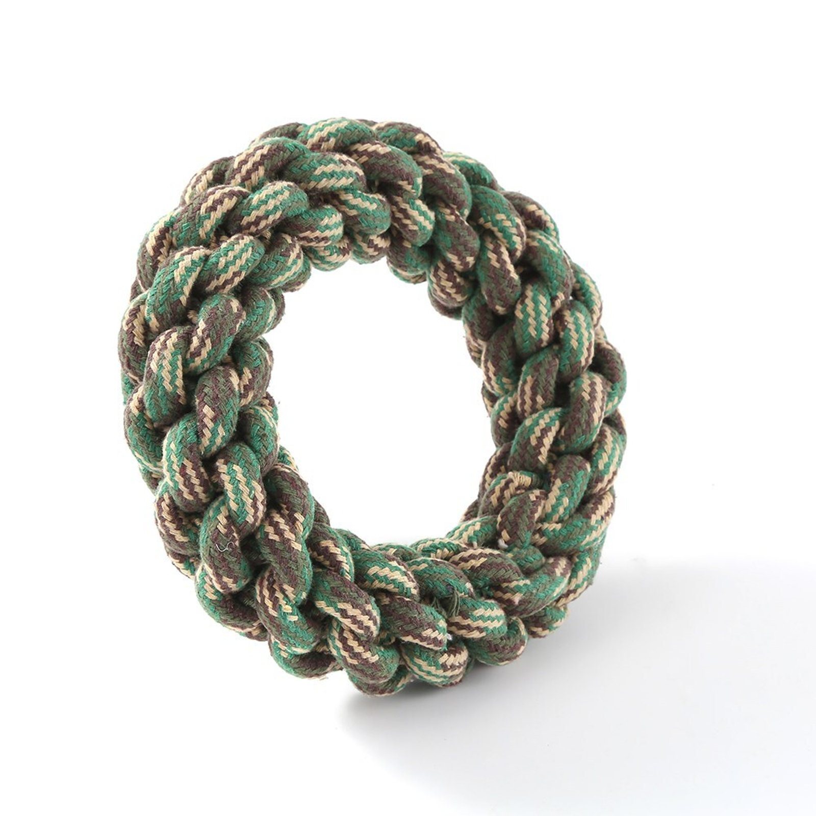 Paws & Claws Military 20x4cm Braided Ring Tugger Toy Assorted ...