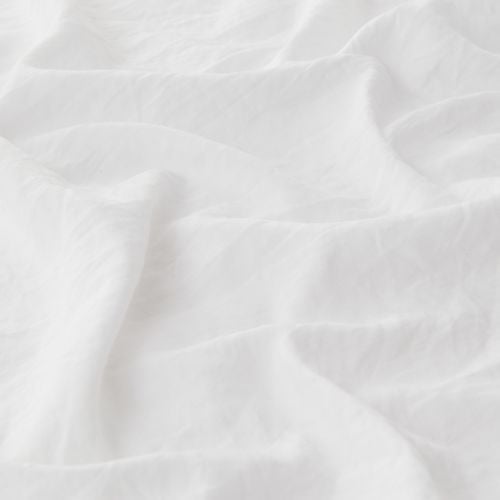 LINENOVA Pre Washed Microfiber Sheet Set - Queen,White - Bunnings Australia