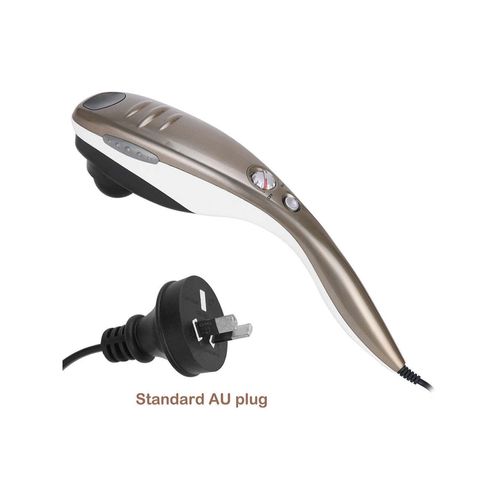 Full Body Handheld Massager Machine Champagne 6 Massage Heads Neck 1652