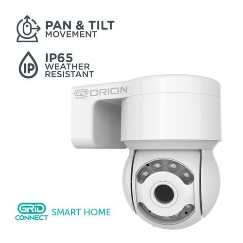 Orion Grid Connect Smart 3MP Outdoor Pan and Tilt Security Camera ...