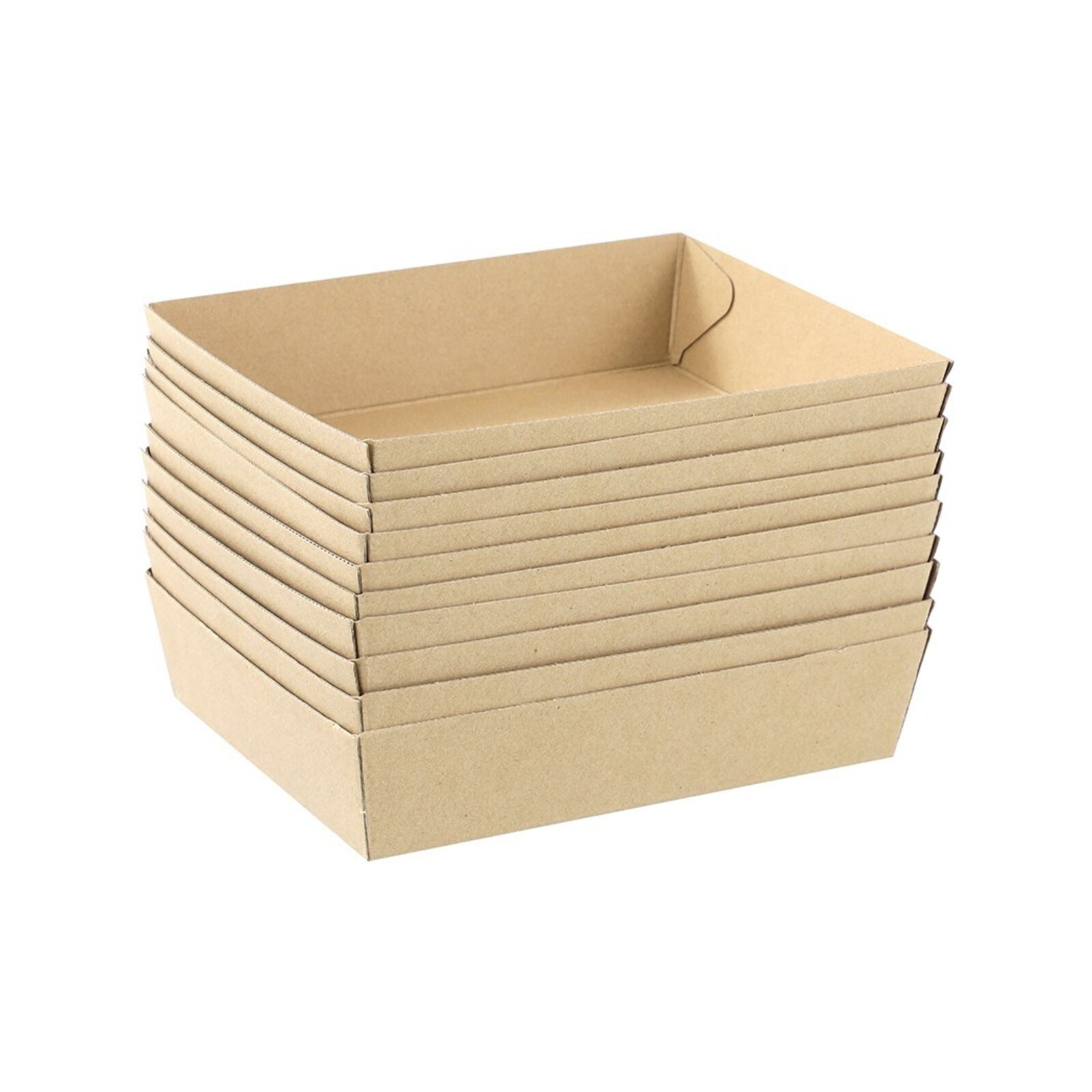 10pc Lemon And Lime 23cm Eco Kraft Food Serving Tray - Bunnings Australia