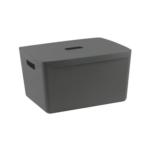 Inabox 28L Barn Grey Modular Storage Container - Bunnings Australia