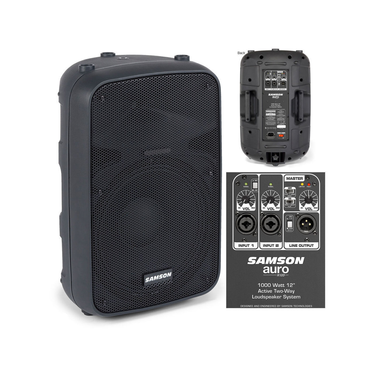 Samson Auro X12D Loudspeaker Speaker System Instruments - Bunnings ...