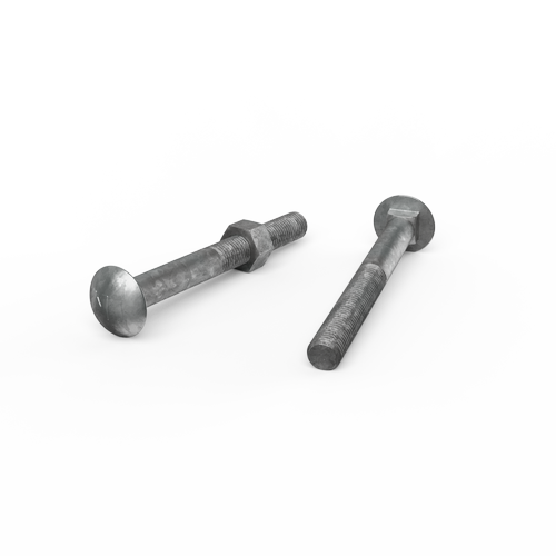 ZENITH M16 x 150mm Hot Dip Galvanised Cup Head Bolts & Nuts - 12 Pack ...
