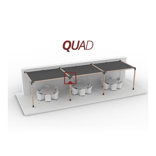 Toja Grid QUAD Black 4 Arm Pergola Extension Bracket With 2 Solo For 90 ...