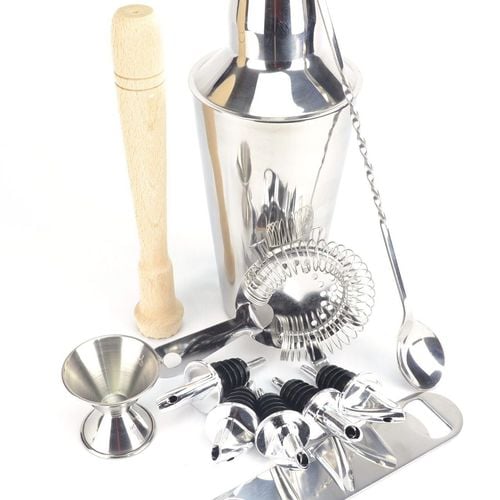 10 Piece Cocktail Shaker Set Cp - With Free Bar Blade - Bunnings Australia