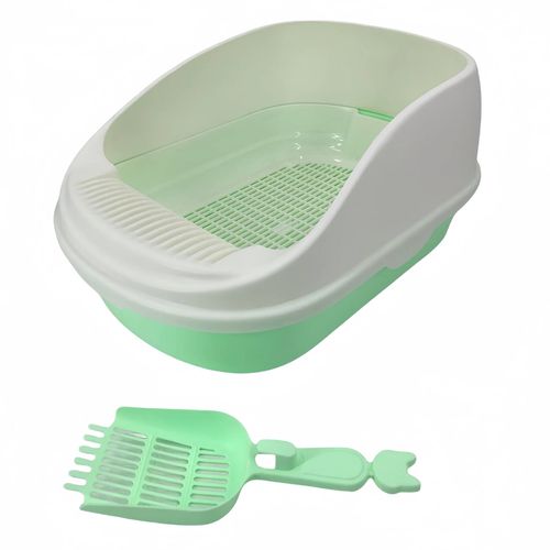 YES4PETS Large Portable Cat Toilet Litter Box Tray with Scoop and Grid ...