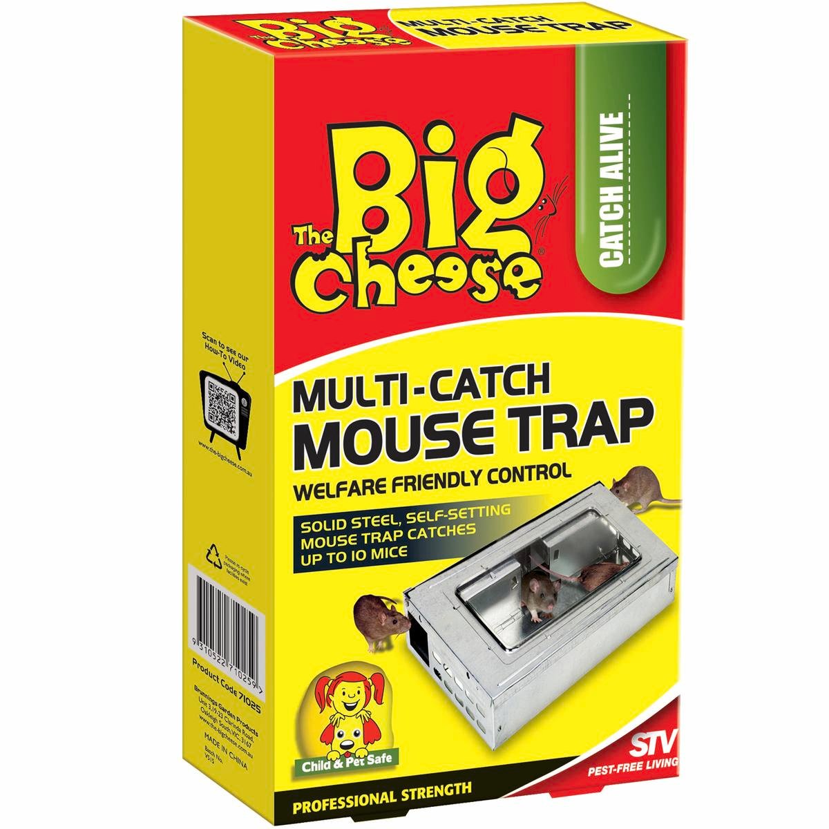 The Big Cheese Multi-Catch Mouse Trap - Bunnings Australia