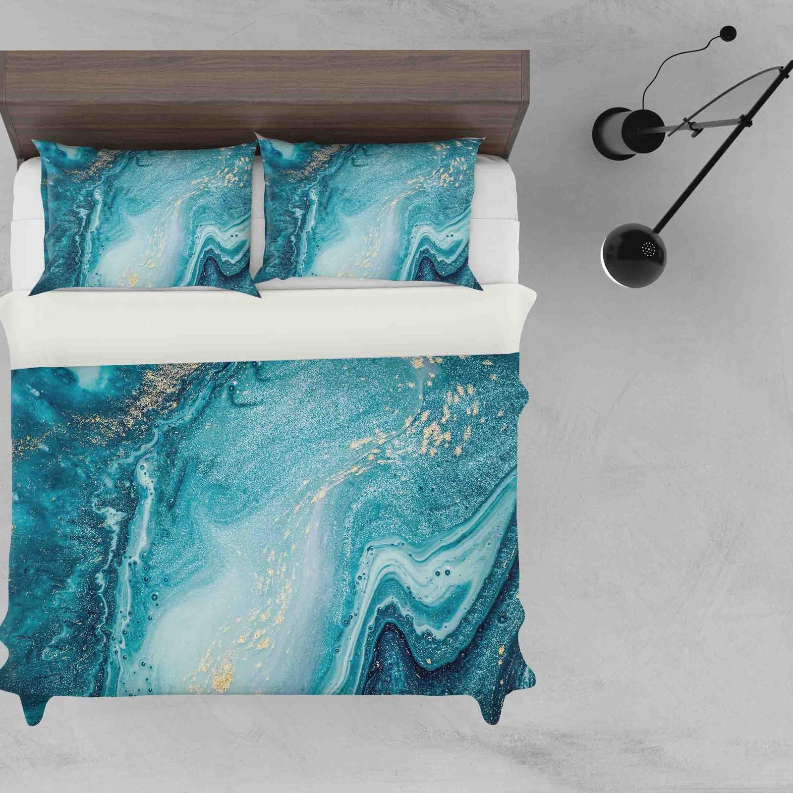 3D Blue Marble Texture Quilt Cover Set Bedding Set Duvet Cover ...