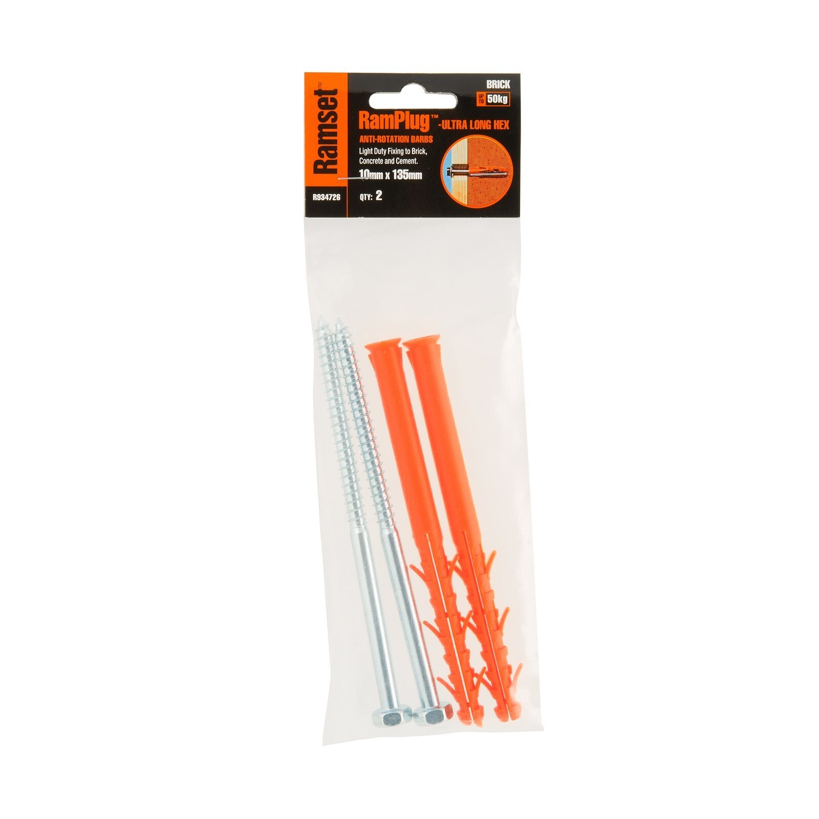 Ramset 10 x 135mm U Long Plug - Pack of 2 - Bunnings Australia