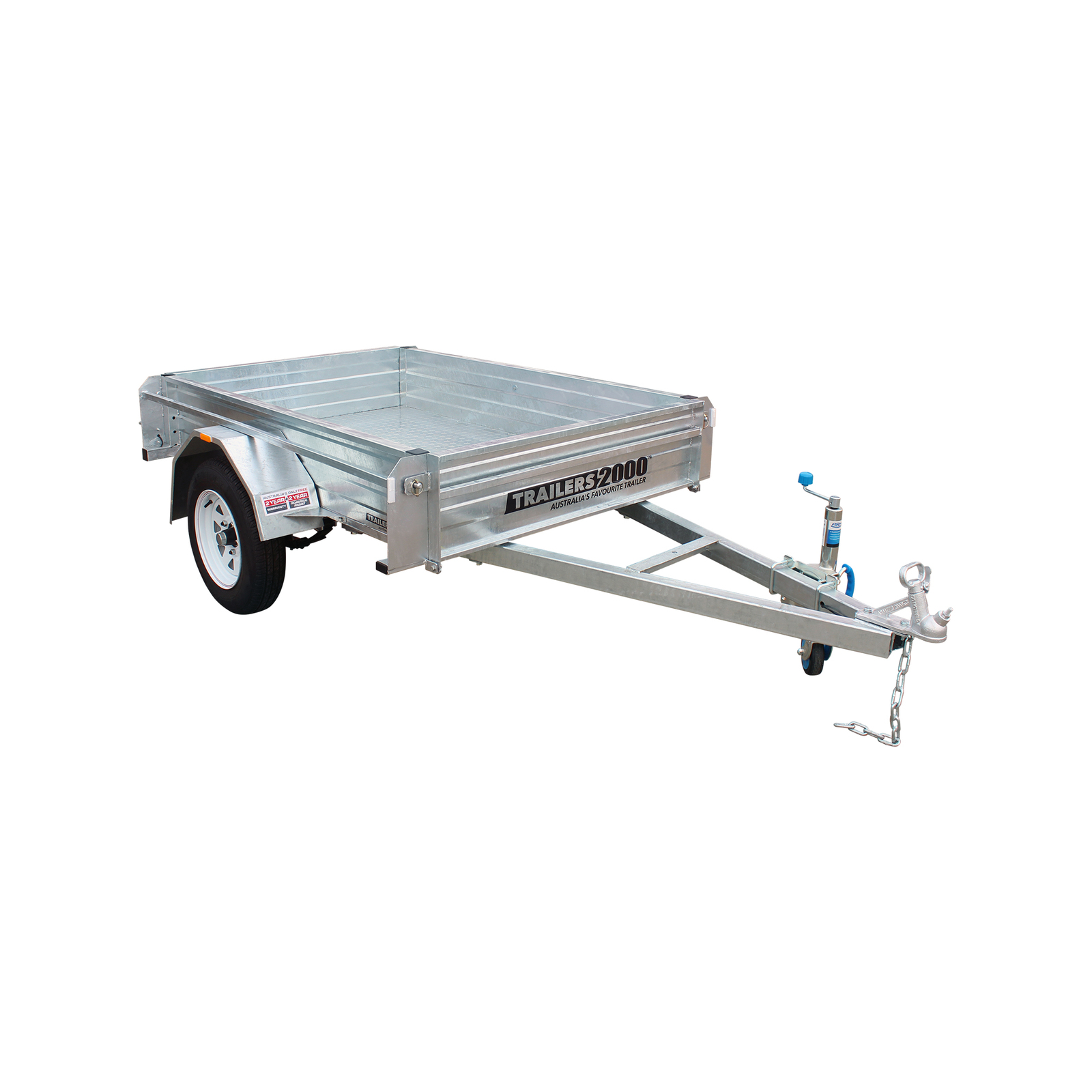 Trailers 2000 6 x 4ft Heavy Duty Galvanised Box Trailer - Bunnings ...