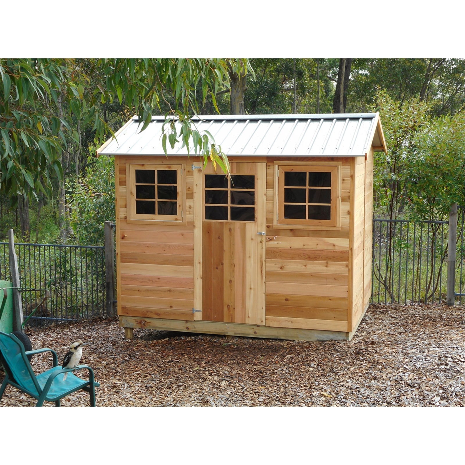 STILLA 2.74 x 1.93 x 2.36m Hazel Cedar Shed - Bunnings Australia