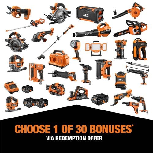 AEG 18V FUSION Brushless 6-Piece 5.0Ah FORCE Kit - Bunnings Australia