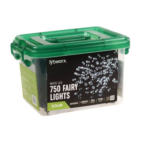 Lytworx White Solar Fairy Lights - 750 Pack - Bunnings Australia