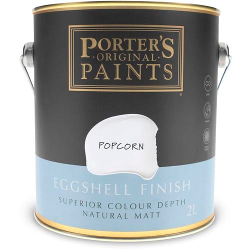 Porter's 2L Popcorn Eggshell Finish Broadwall Washable Paint - Bunnings ...