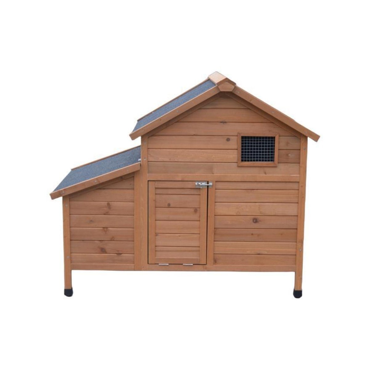 YES4PETS Brown Chicken Coop Rabbit Hutch Cat Cage Hen Chook House ...