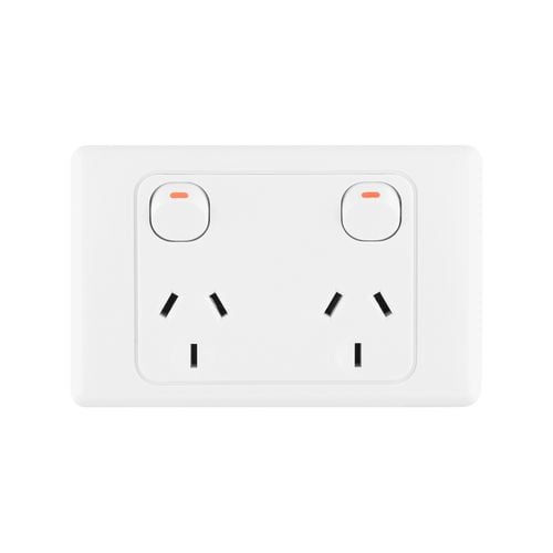 DETA 15A Double Power Point - Bunnings Australia