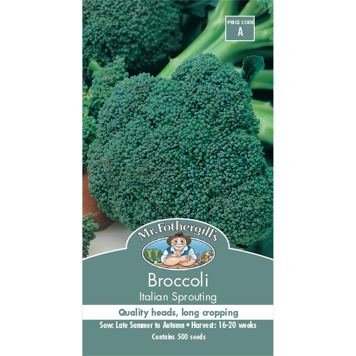 Mr Fothergill's Italian Sprouting Broccoli Vegetable Seeds - Bunnings ...