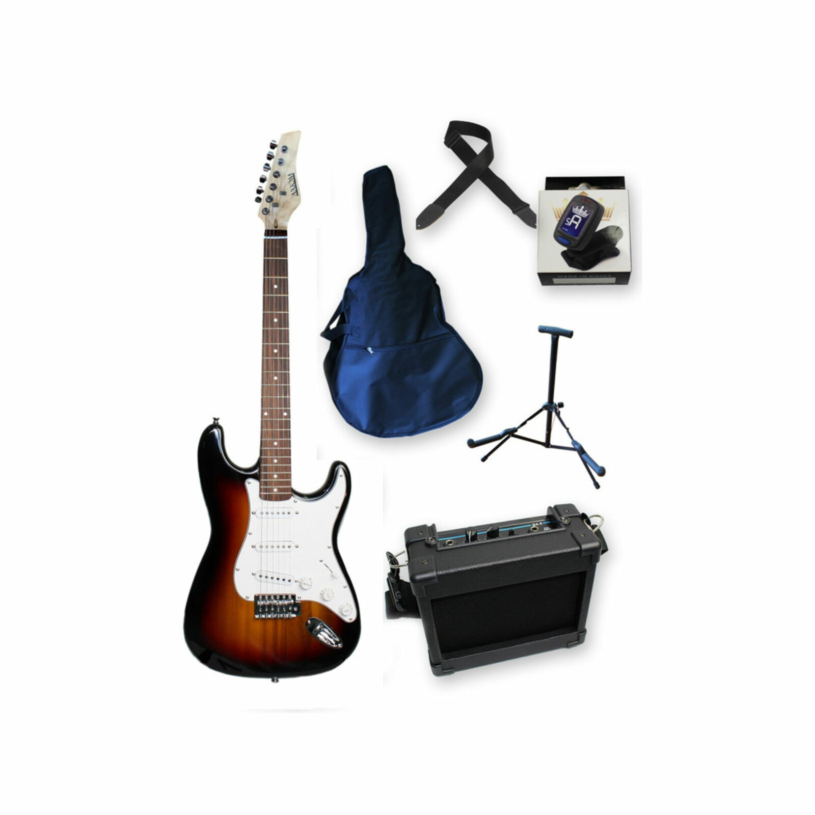 Axiom Discovery Electric Guitar Pack - Sunburst - Bunnings Australia