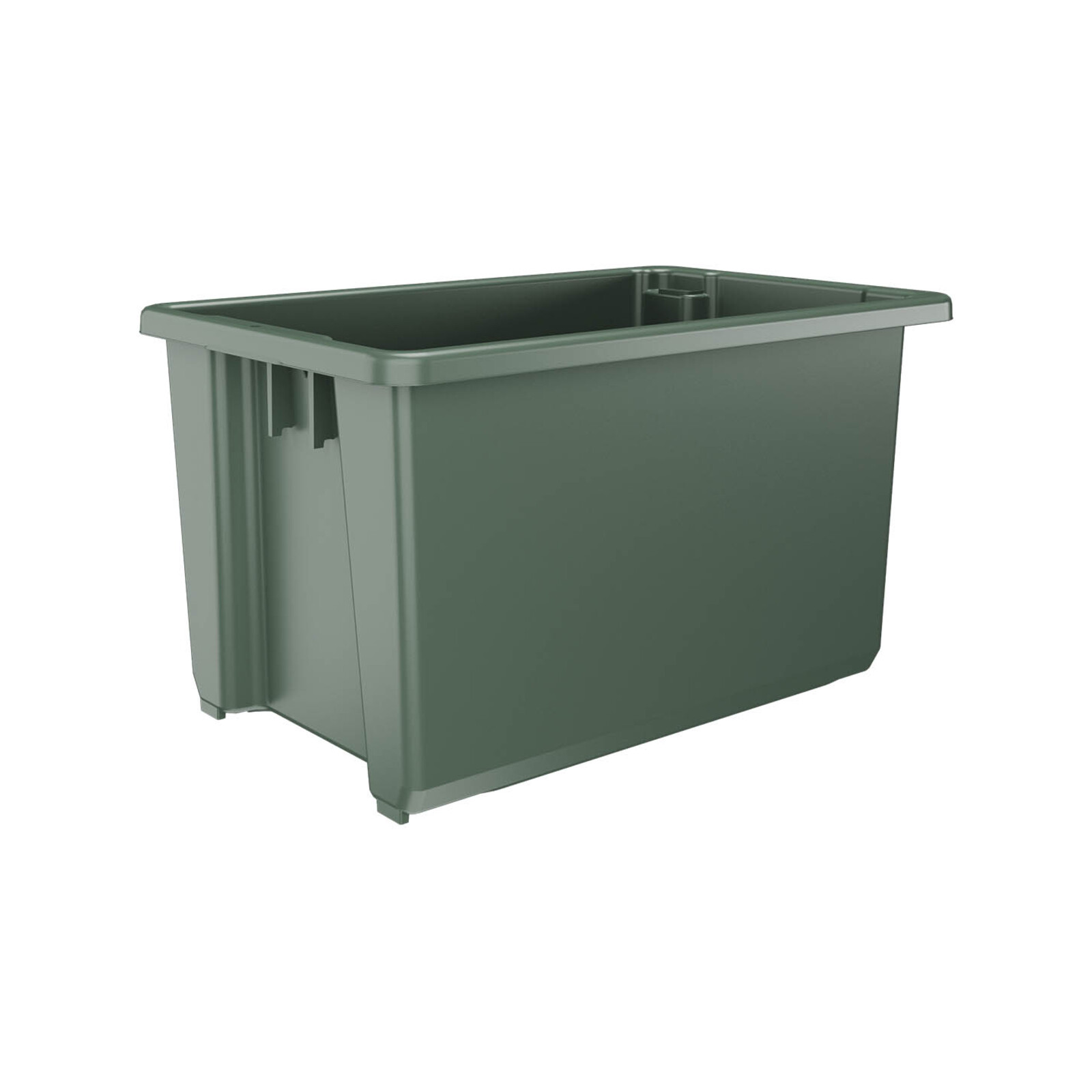 Handy Storage 70L Khaki Heavy Duty Storage Crate - Bunnings Australia