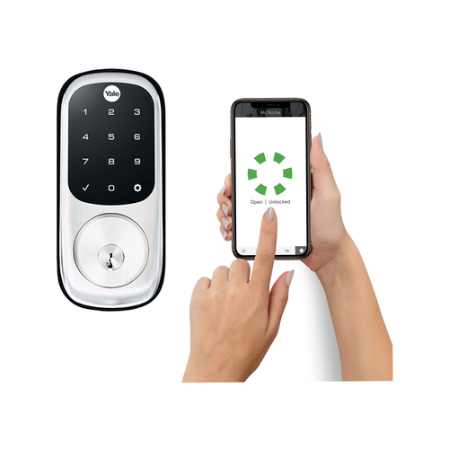 Yale Assure Keyed Satin Chrome with Yale Home Apple HK YRD226HKSC ...