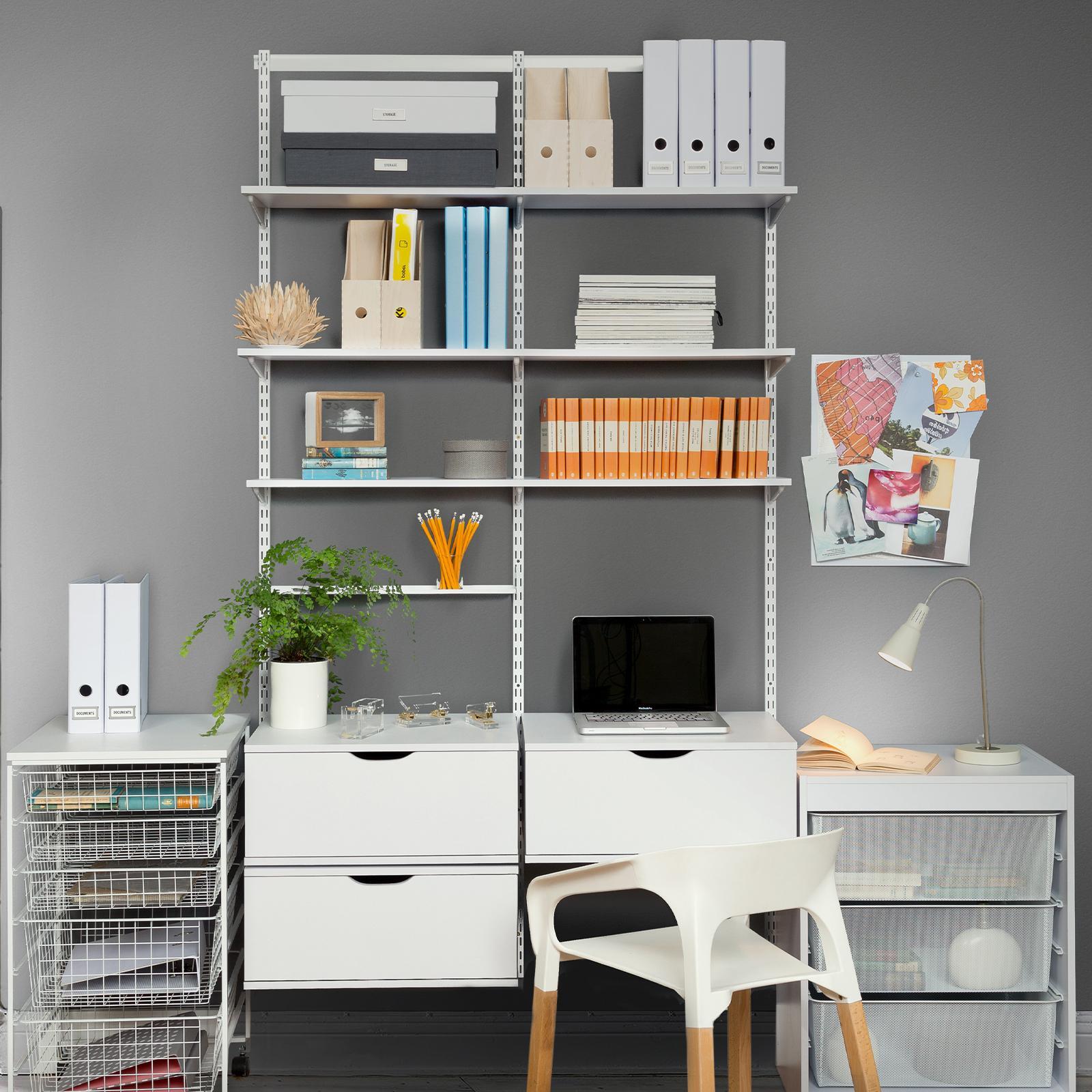 Flexi Storage Home Solutions 900 x 16 x 250mm White Shelf - Bunnings ...