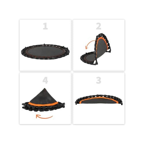 ADVWIN 50 inch Rebounder Mini Trampoline for Adults and Kids Indoor ...