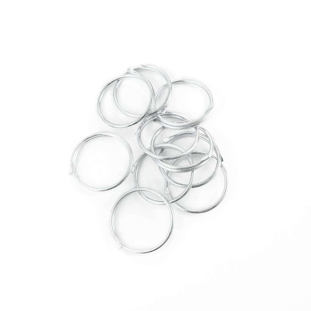 Windoware 25mm Satin Curtain Rod Split Ring - 50 Pack - Bunnings Australia