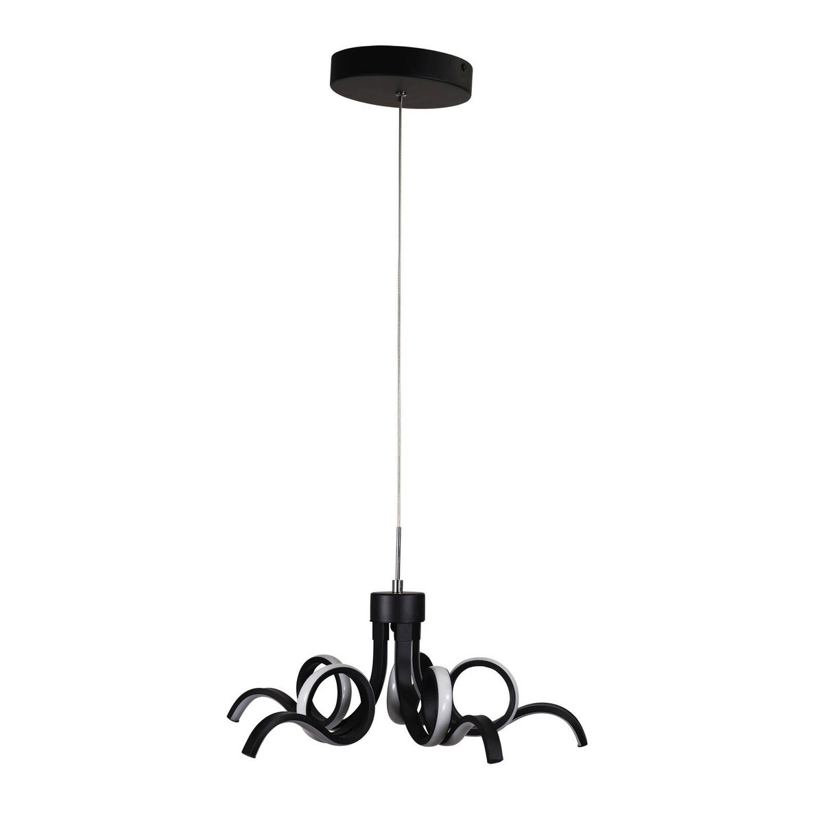 Oriel Lighting Noodle Tricolour LED Pendant Light Black 50cm - Bunnings ...