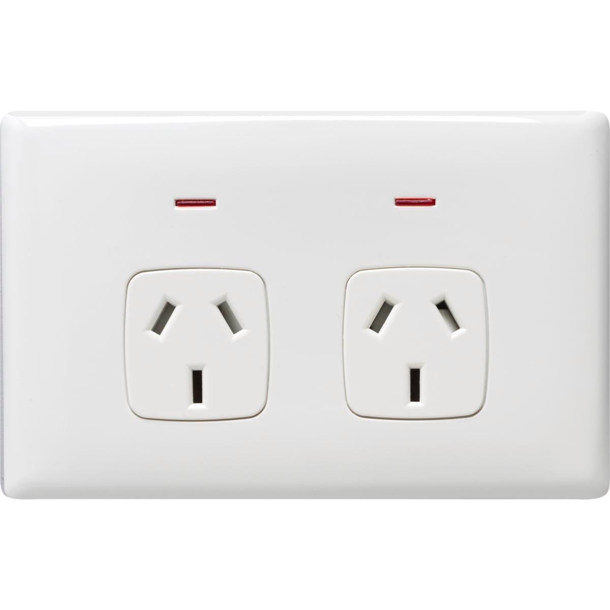 HPM White Double Auto Powerpoint - Bunnings New Zealand