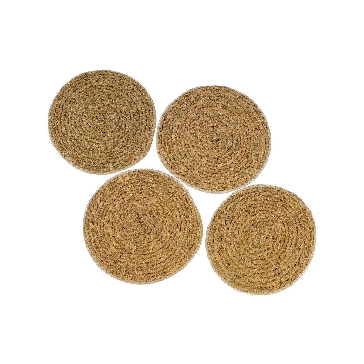 Yarra Textiles Set of 4 Seagrass Coasters for Drinks/Glasses - Seahorse ...