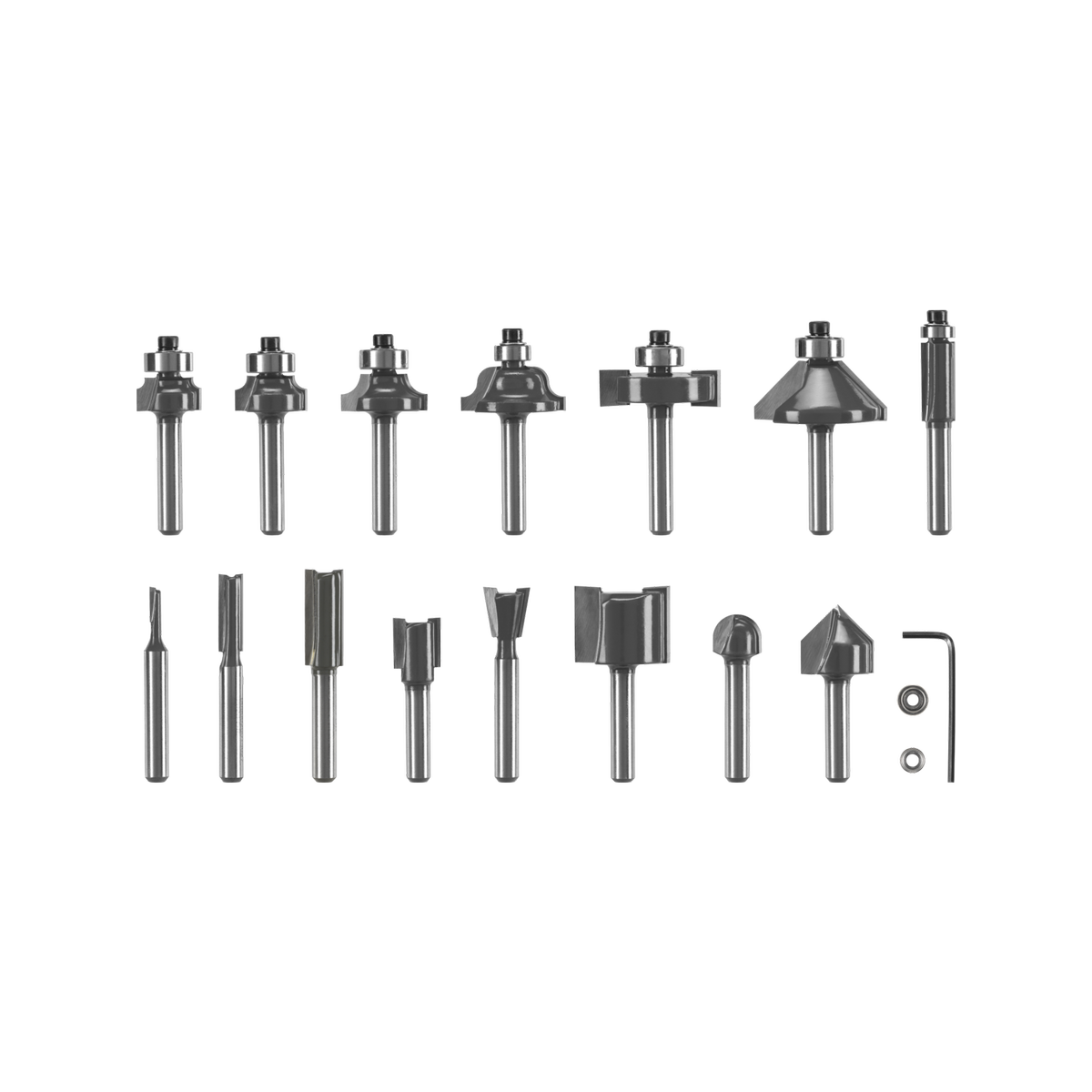 Ryobi 15-Piece Mixed Router Bit Set RRBM15S - Bunnings Australia