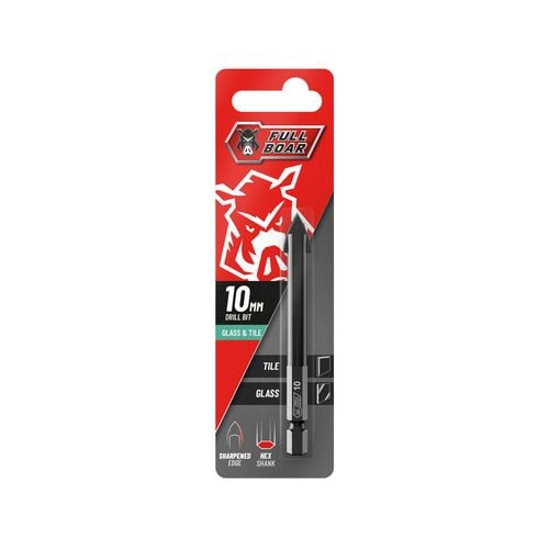 Full Boar 10mm Hex Shank Glass And Tile Drill Bit - Bunnings New Zealand